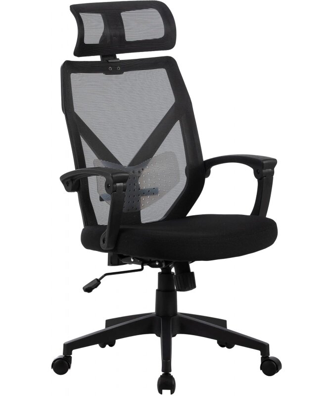 Кресло Cactus CS-MC414-BK, обивка: сетка/ткань, цвет: черный