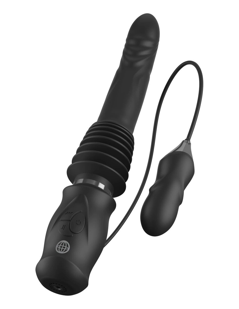 Автоматический вибромассажер с поступательными движениями, с вибропулей и присоской Pipedream Ultimate Silicone Thruster