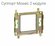 Суппорт legrand mosaic 74802