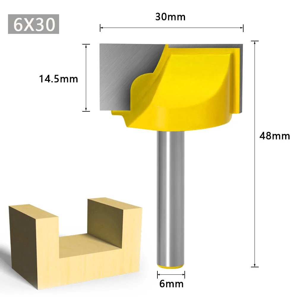 Фреза для дерева 6x30 мм, Cutting Edge Length: NO8 6x30