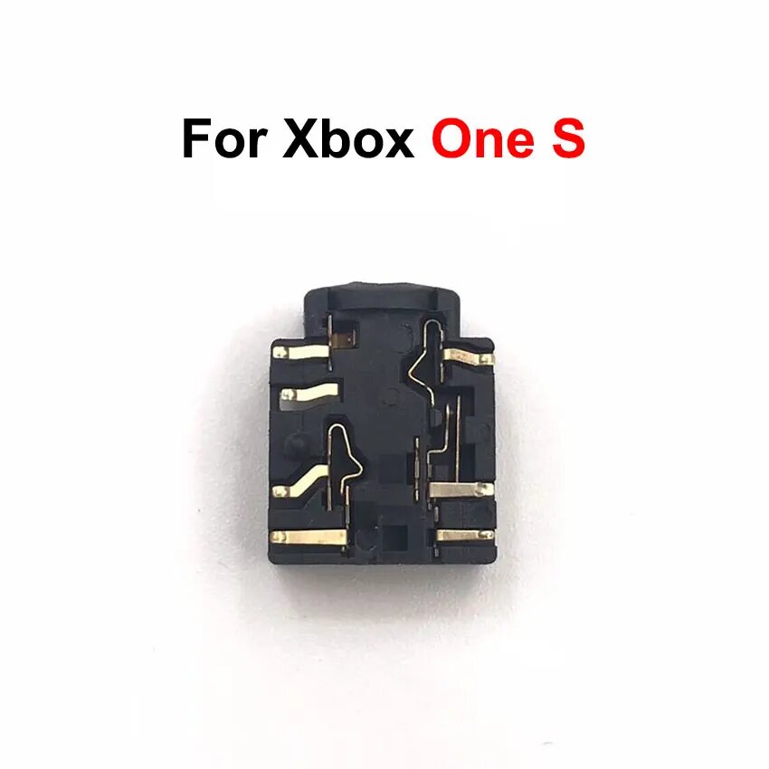 Разъём для гарнитуры JCD для контроллера Xbox One Черный, For Xbox One S