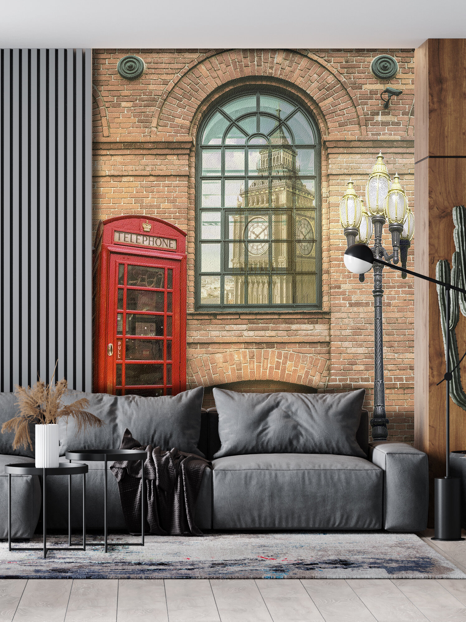 Фотообои фреска 200 х 270 см "Лондон" / Обои на стену, в гостиную, спальню, для кухни