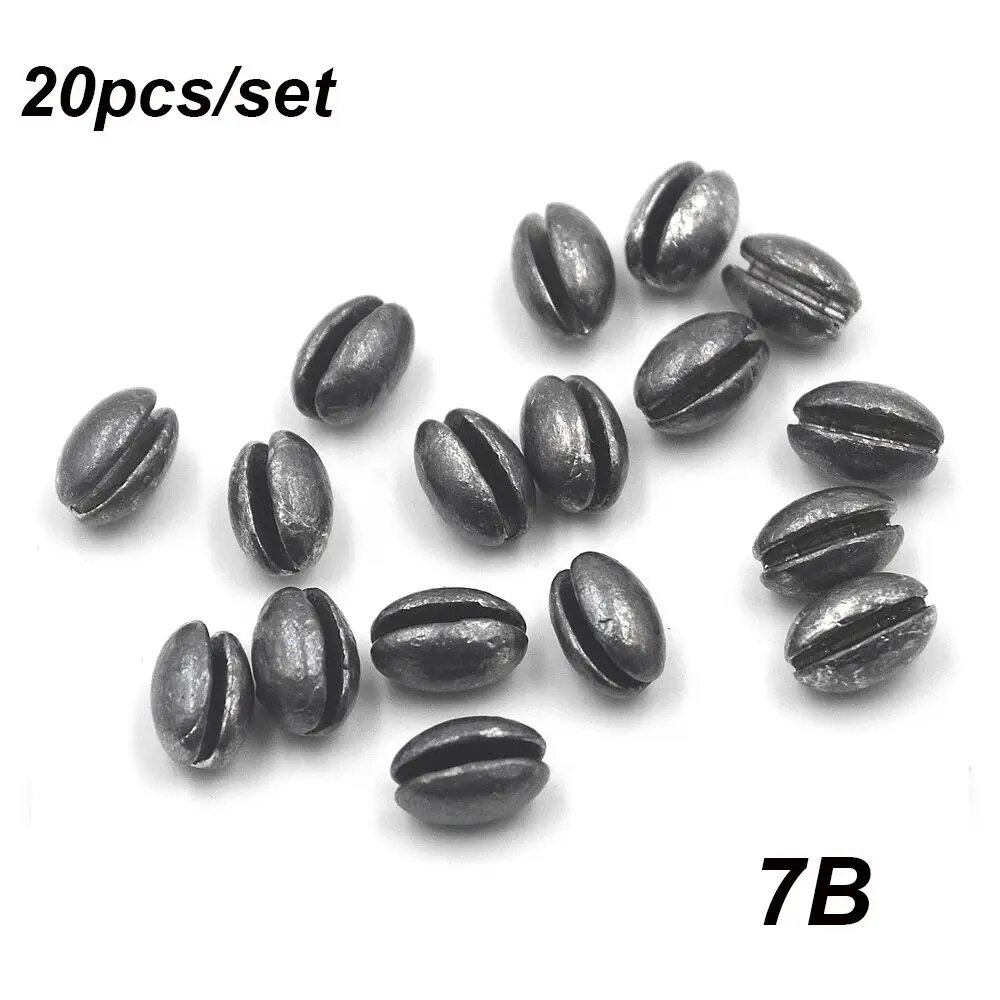 Премиум твердые овальные свинцовые грузила 1B~7B 7B