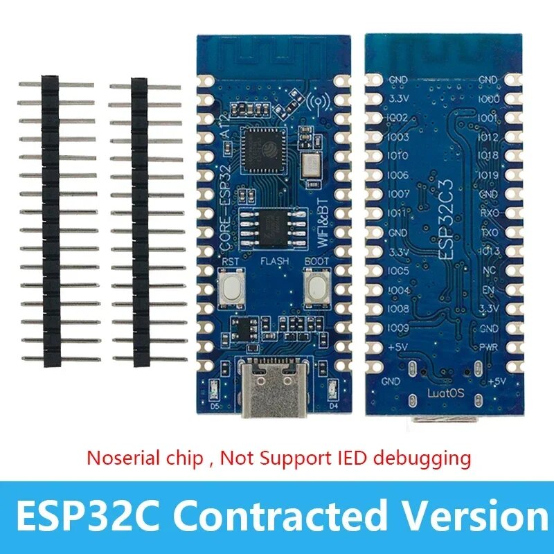 ESP32-C3 Основная плата Макетная плата 2,4G WIFI Bluetooth-совместимый модуль CH343P 32Pin для проверки функций чипа ESP32C3
