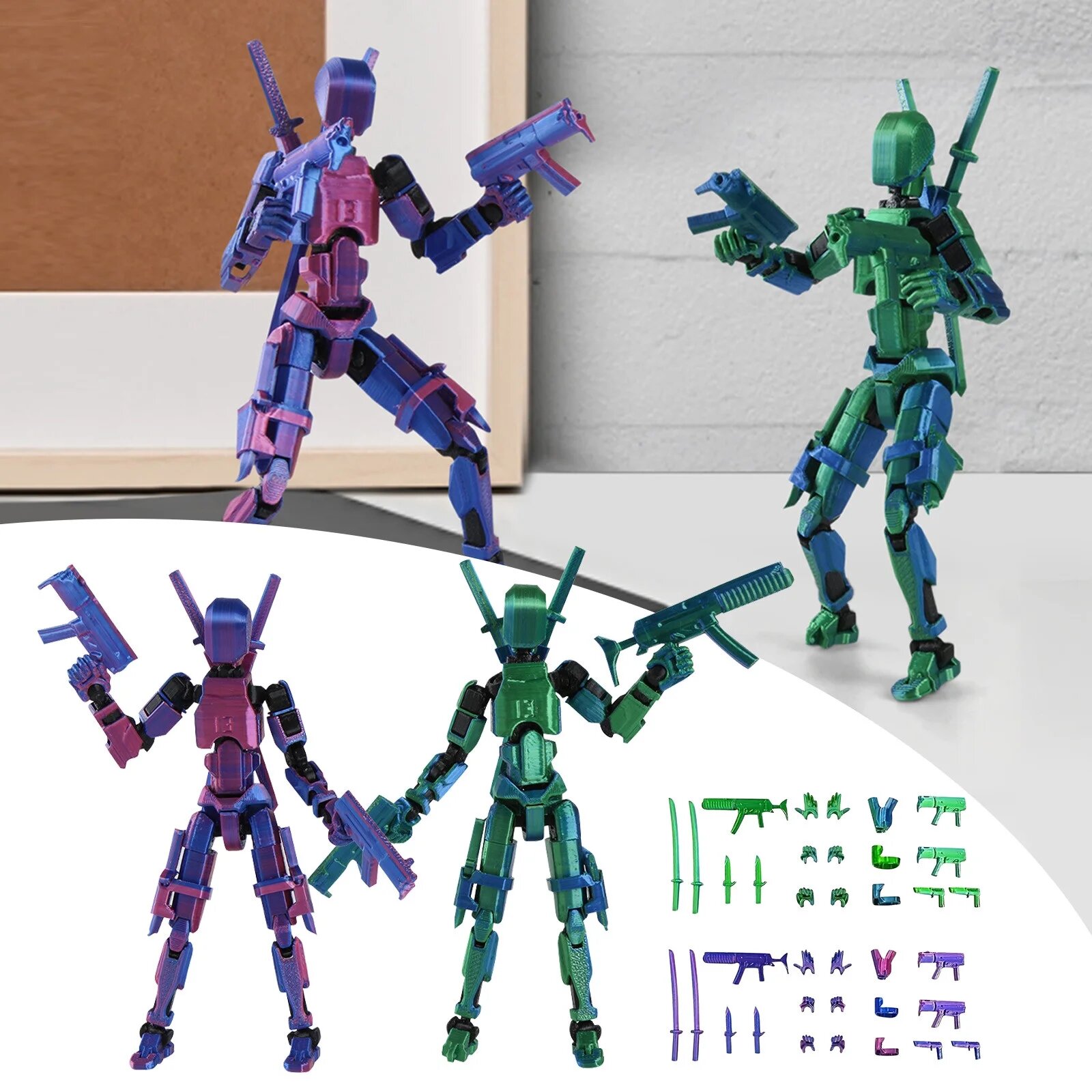 (Сборка завершена) Набор фигурок T13 Titan 13, манекен 13 Lucky, фигурка робота Titan 13, напечатанная на 3D-принтере, д