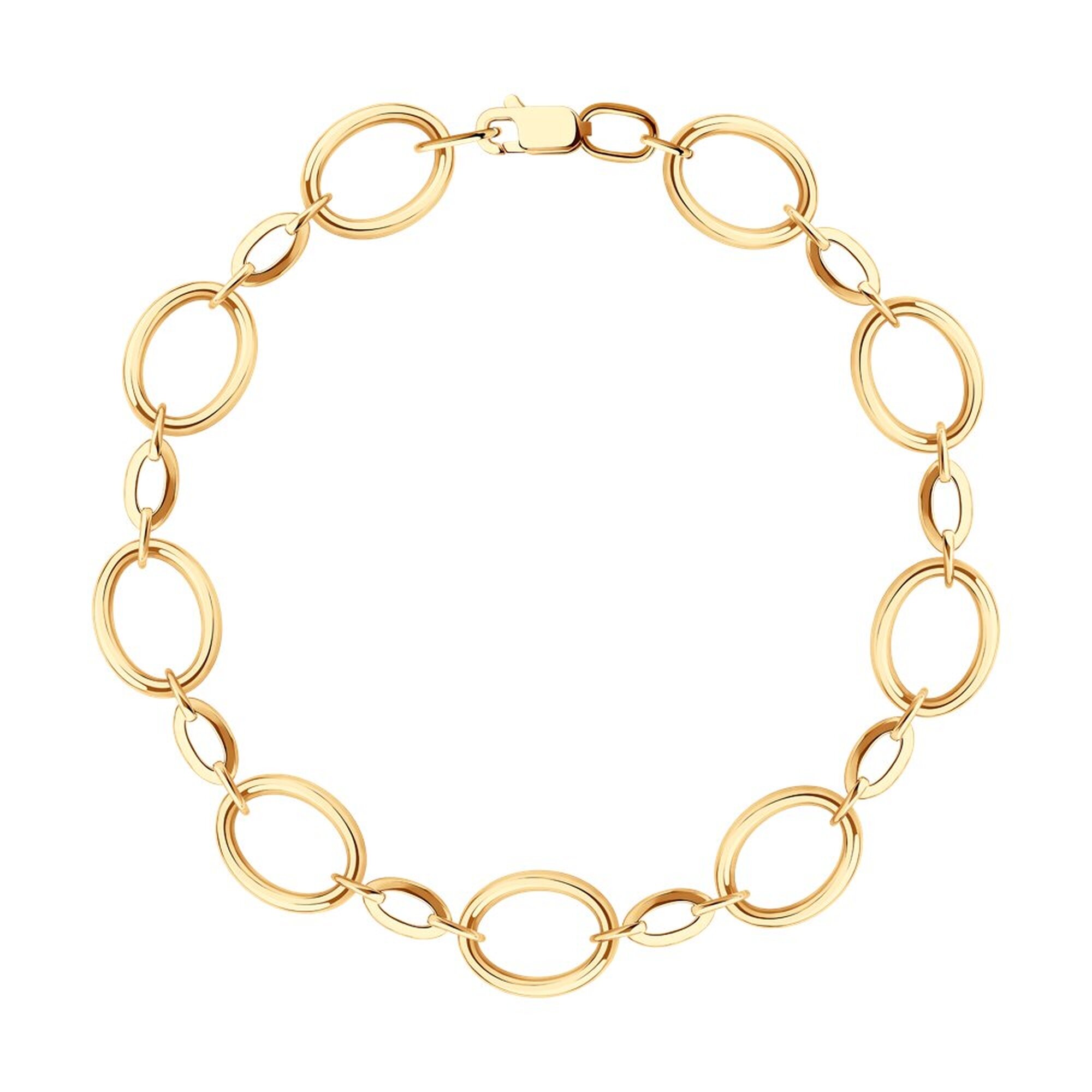 Браслет, красное золото, 585 проба