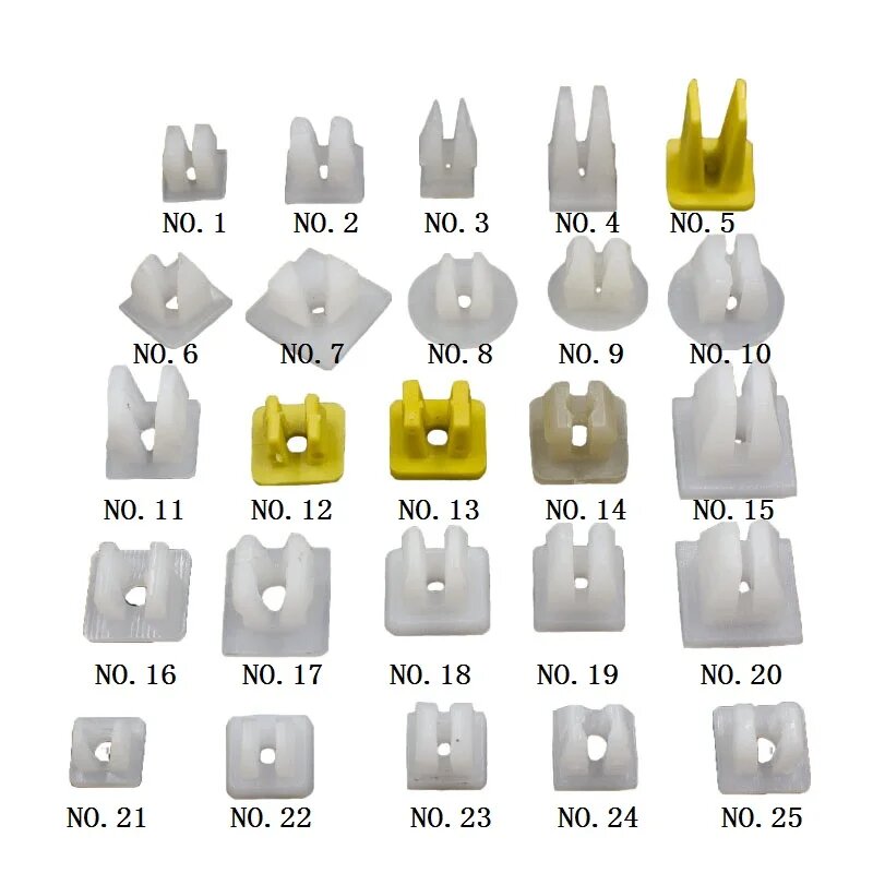 Размер Несколько вариантов 50 шт. Автомобильный пластиковый фиксированный фиксатор, гайка, винт, втулка, зажимы, крепеж