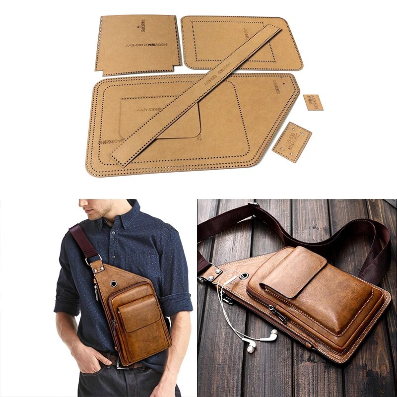 Шаблон сумки из крафт-бумаги 37*20 см