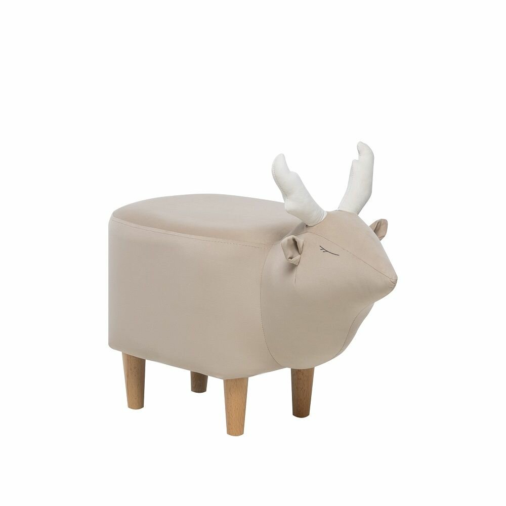 Пуфик в прихожую Maral Combi, ткань V18/V01, пуф в детскую Олень, пуф в прихожую, пуф-животное