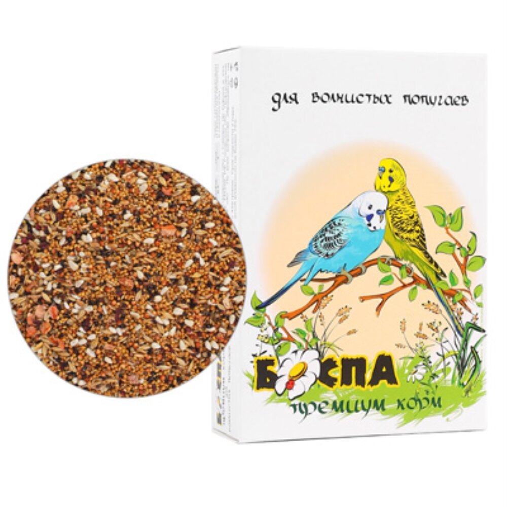 Корм для попугаев волнистых 450г боспа премиум 1/12