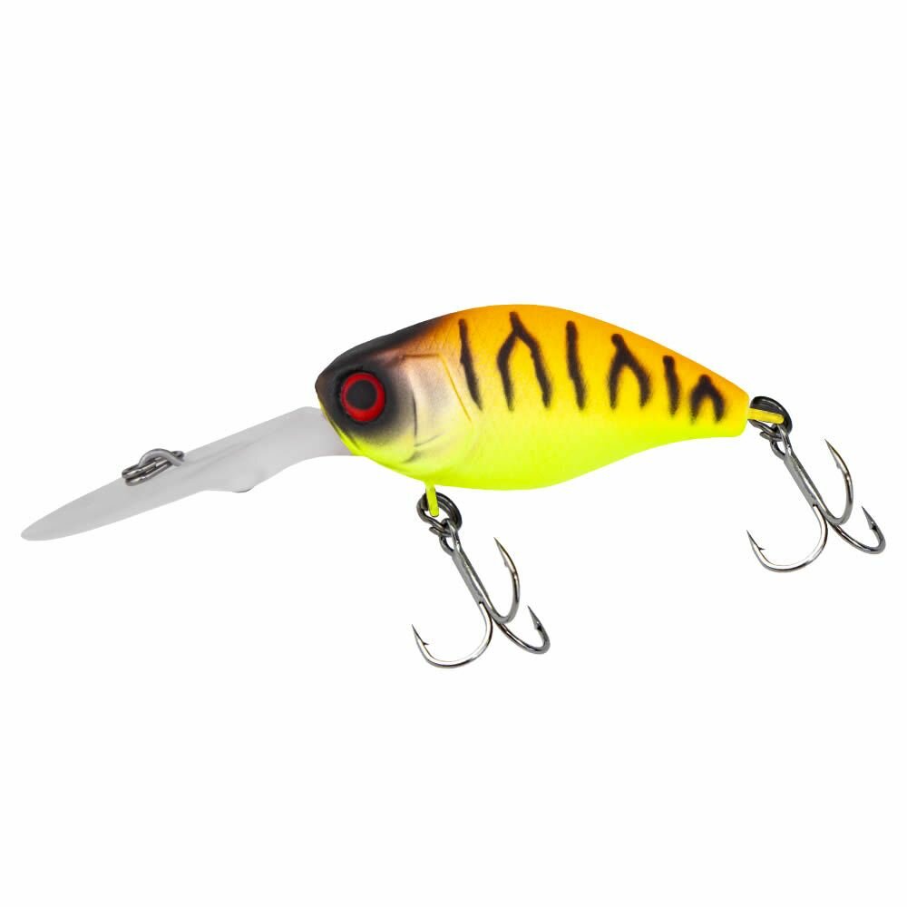 Воблер кренк на щуку/на головля/на судака/на окуня/на форель JACKALL DD Chubby 38 цв. tropical mat tiger