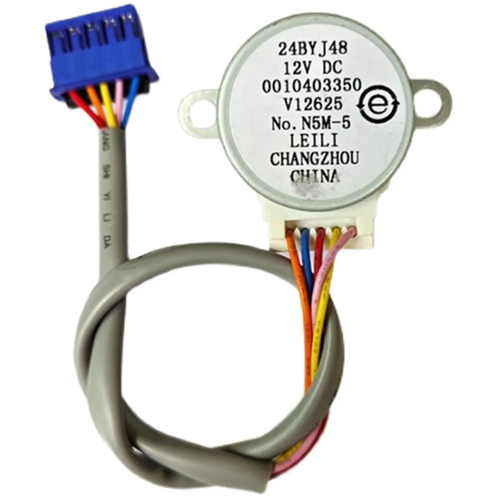 24BYJ48 шаговый двигатель для кондиционера Haier, 12 В, вертикальный мотор с откидной крышкой для шкафа кондиционера