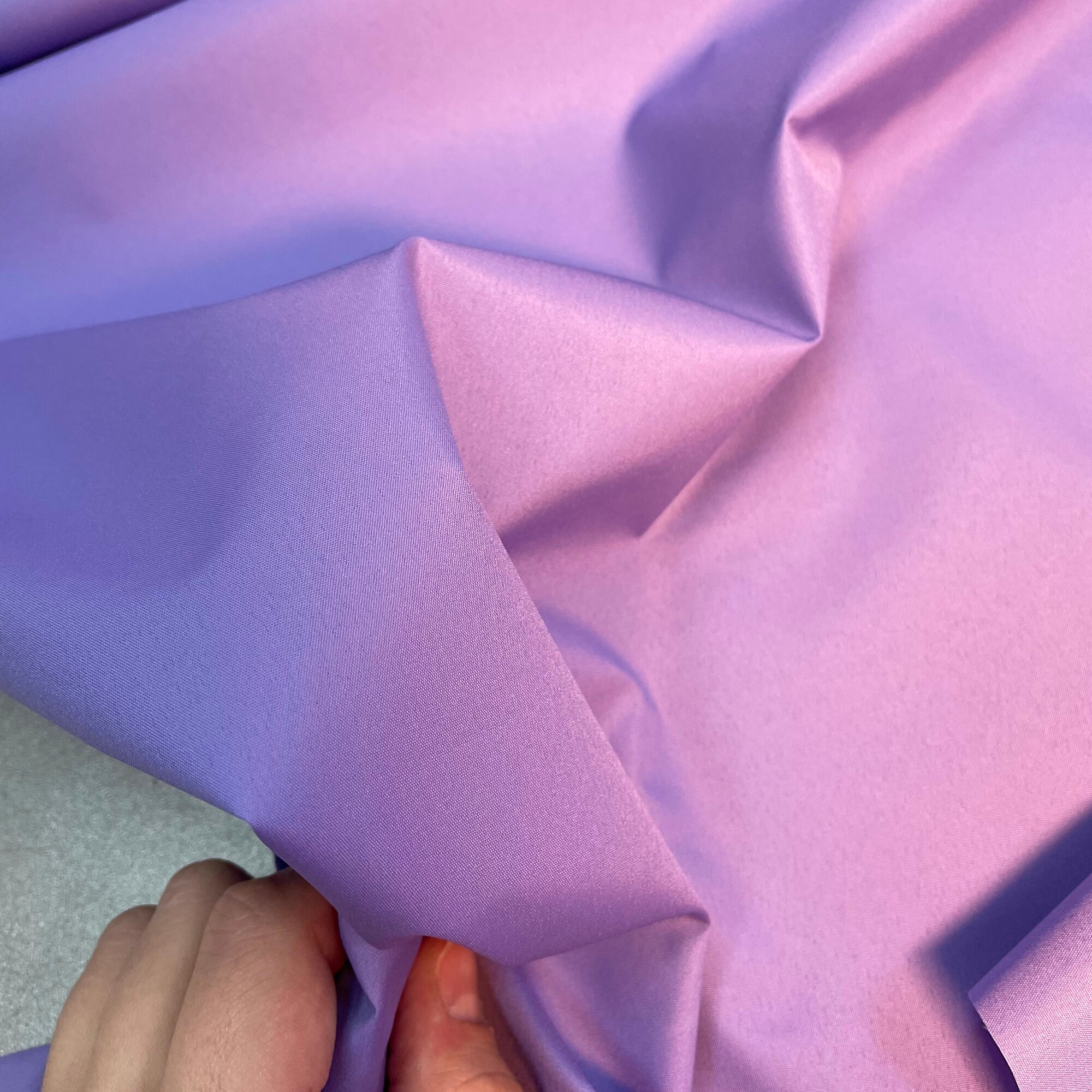 Плащевая ткань Цвет сиреневый. Отрез 100*150см
