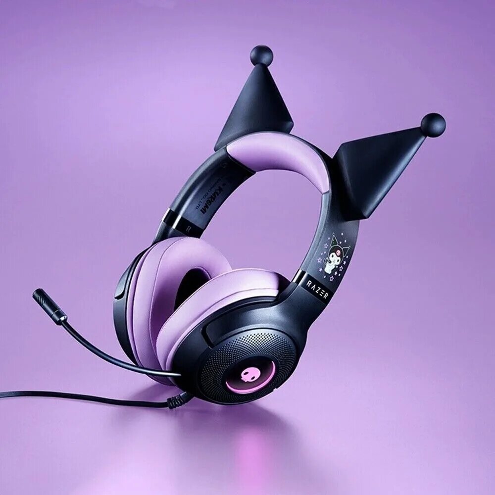 Razer Sanrio Kuromi проводная гарнитура