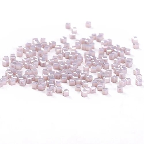 Квадратные хрустальные бусины 100 шт 2 мм