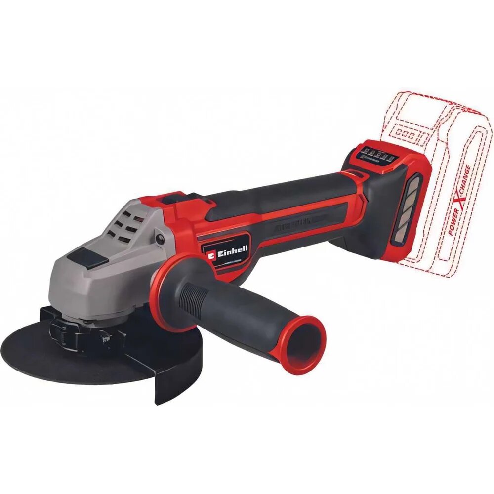 Шлифмашина угловая аккумуляторная Einhell PXC TP-AG 18/125 CE Q Li, 18В, 125мм, 3-10,5 т/мин, без АКК и ЗУ 4431155