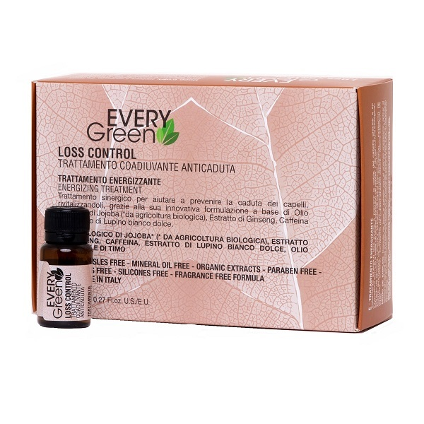 Сыворотка Dikson EveryGreen Loss Control Trattamento Energizzante против выпадения волос, 8*10 мл