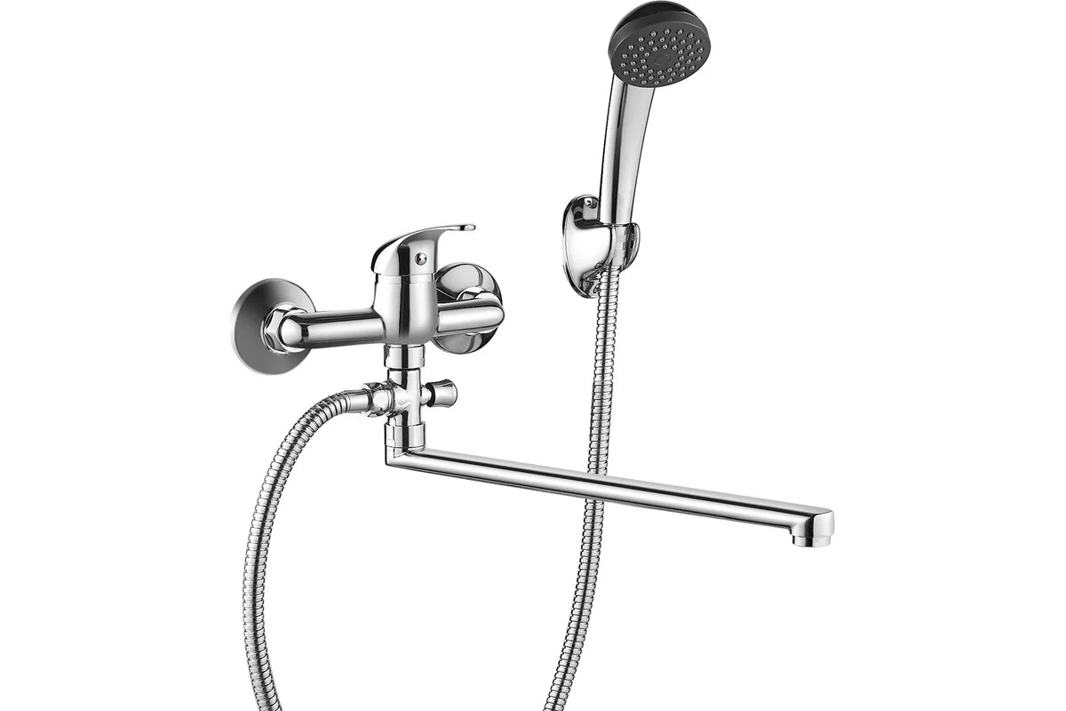 OLIVE'S Смеситель для ванной с длинным изливом Olisan PF15102 с керамическим картриджем