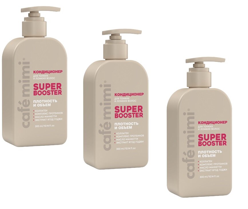 Кондиционер КМ CLS для волос "super booster" плотность и объем, 300 мл , 3 шт