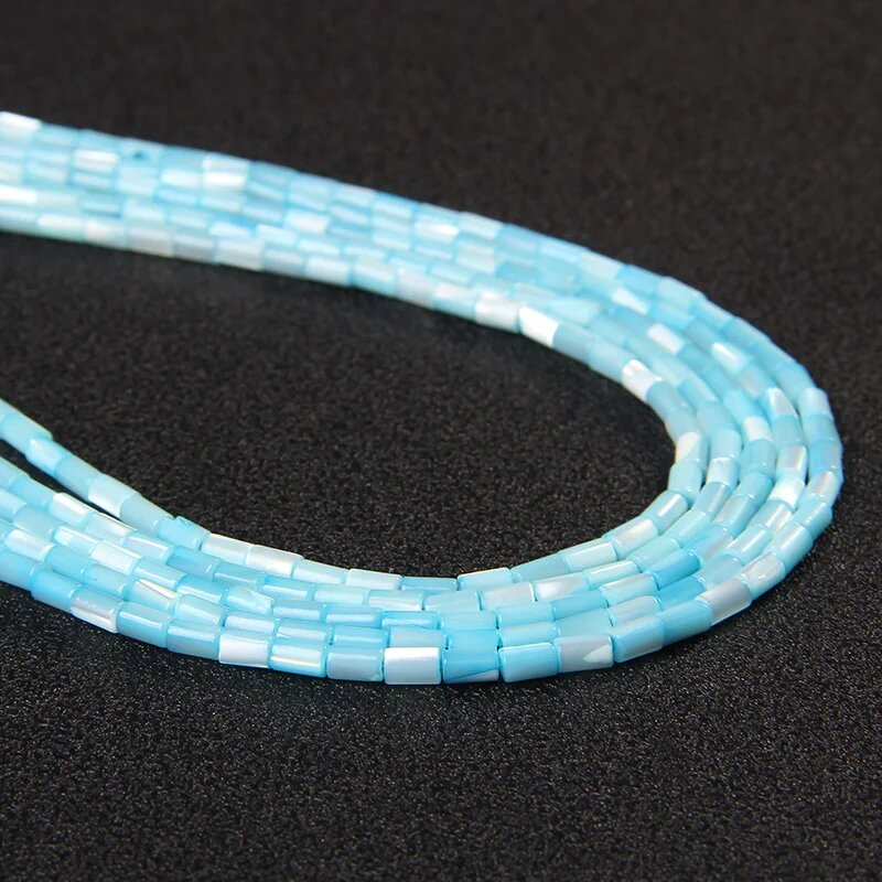 Vinswet белые бусины из ракушек 3x5 мм 4 Tube 3x5mm