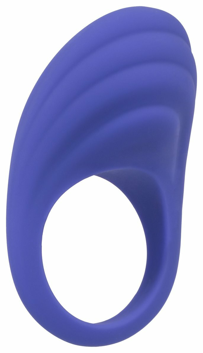 Фиолетовое эрекционное виброкольцо Couples Ring с управлением через приложение California Exotic