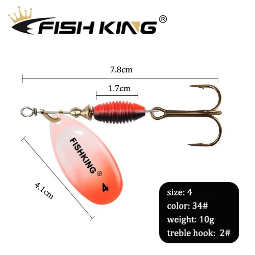 Рыболовная приманка Spinner Bait FishKing, 10g, 34-10g