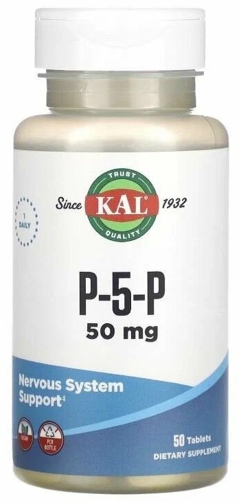 Kal P-5-P B-6 50 mg, 50 таб.