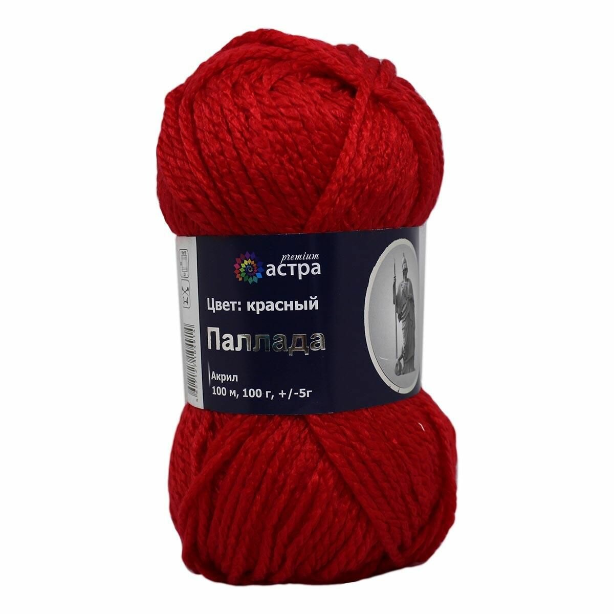 Пряжа Astra Premium "Паллада", 100 г 100 м, 100% акрил, 10 красный, 3 шт