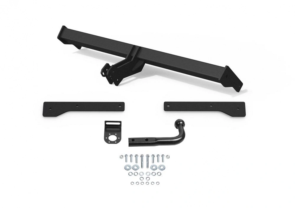 Автомобильный буксирны фаркоп для тюнинга легковой машины Volkswagen Taos с 2021 года со съемным шаром тип А, аксессуарами и сертификатом для авто Фольксваген Таос