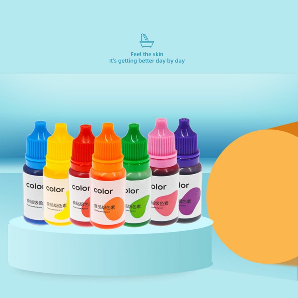 7 цветов 10 мл эпоксидной смолы пигментная жидкая цветовая диффузия чернила