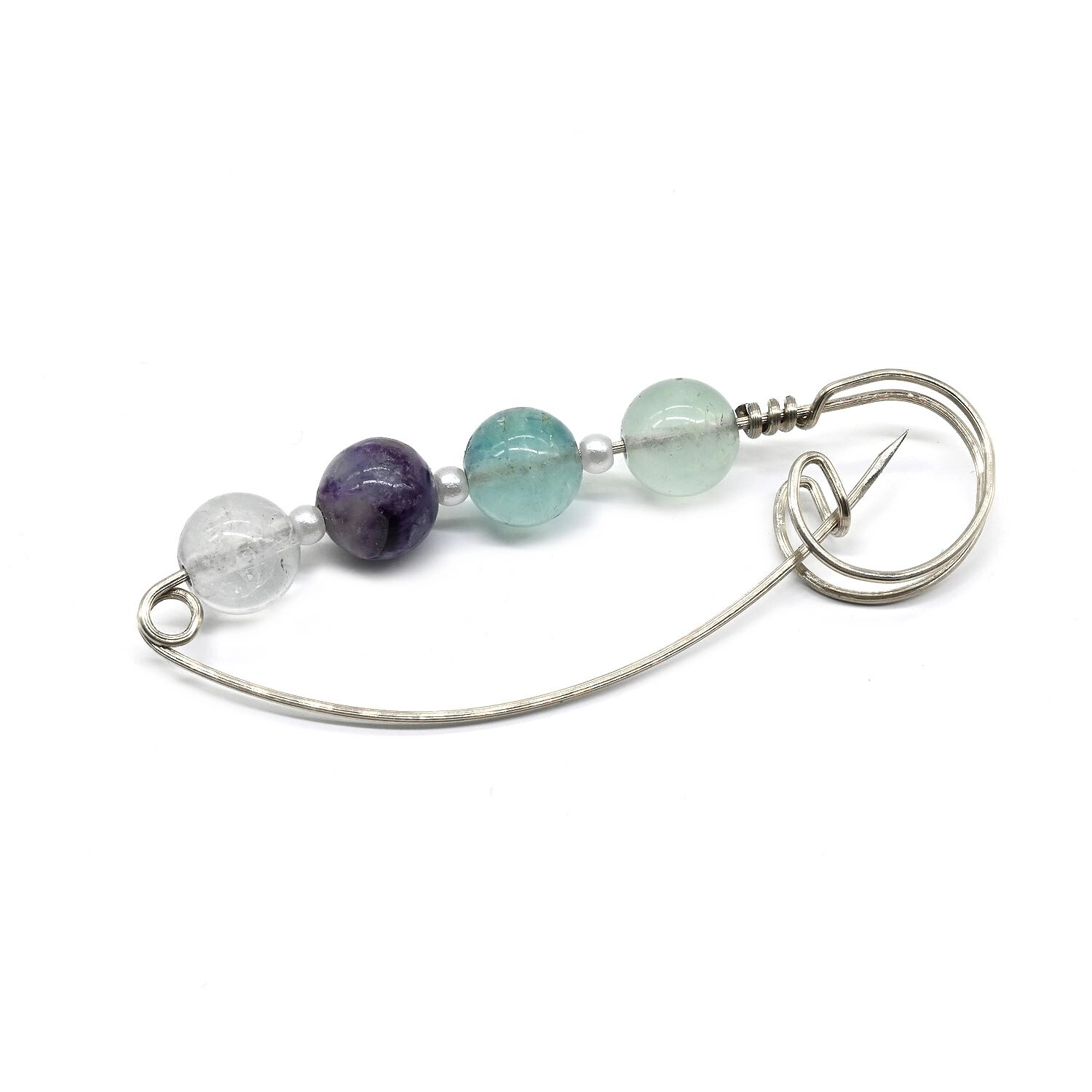 Брошь, флюорит