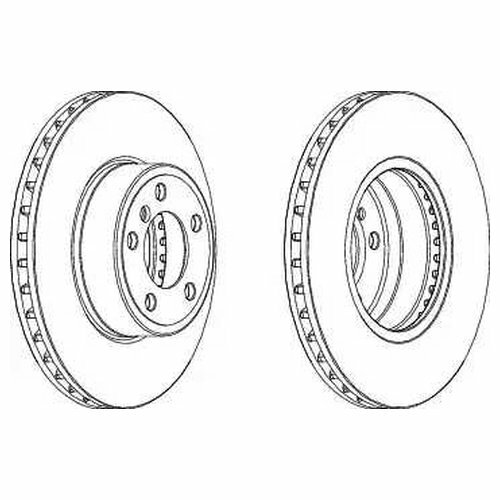 Тормозной диск передний Jurid 562272JC для BMW 7 серия