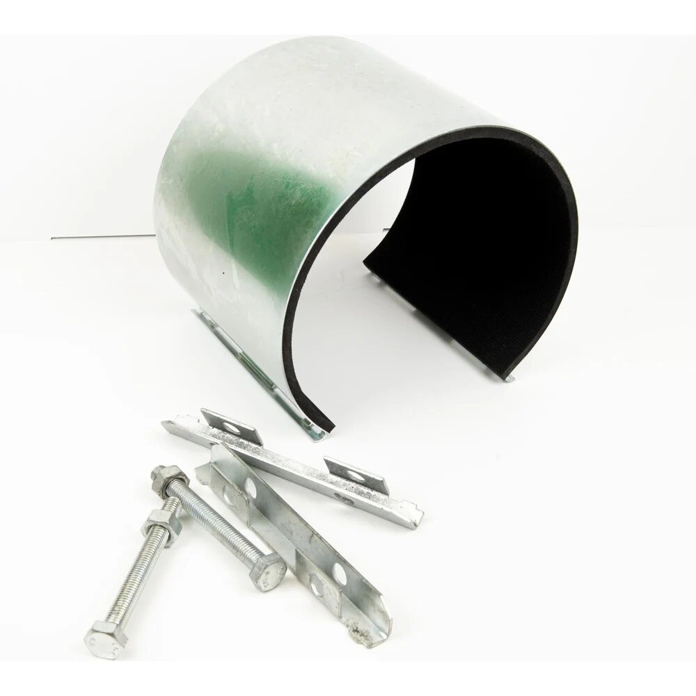 Ремонтный хомут дтрд оцинк. краб 6" Дн 159-172, шир. 150 17012