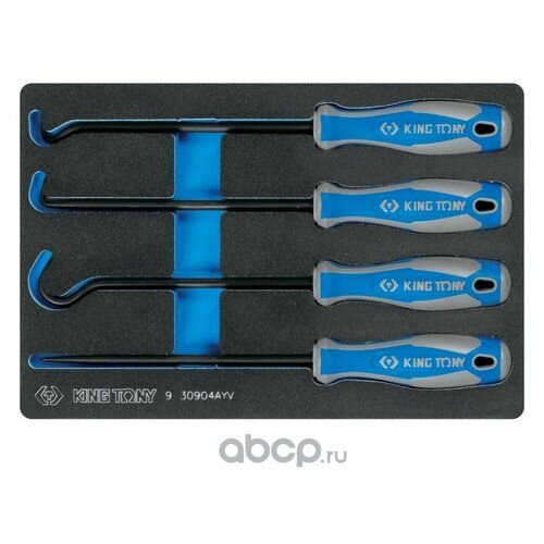 KING TONY Набор для демонтажа сальников и колец, ложемент, 4 предмета King Tony 930904AYV