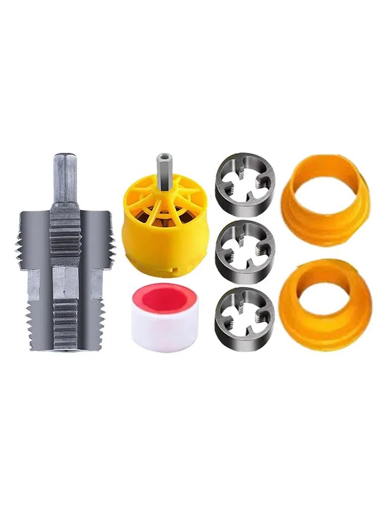 Набор матриц для труб из ПВХ с 3 матрицами 1/2", 3/4" и 1"