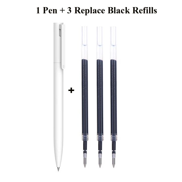 Шариковая ручка Xiaomi Mijia BUSINESS 0,5 мм Черный, 1pen 3black refills