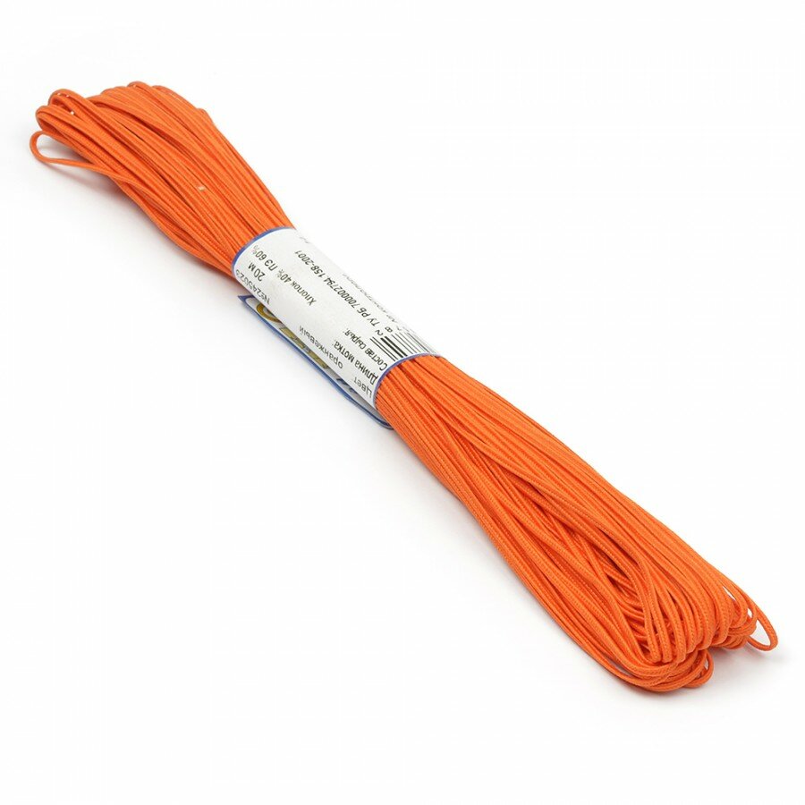 Шнур отделочный 1с13 Сутаж 1,8мм цв. оранжевый уп.20м