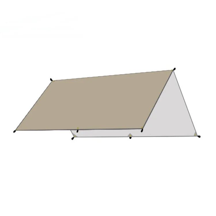 Водонепроницаемый брезентовый навес 5х3 м, 4х3 м, 3х3 м 3x5m, Khaki