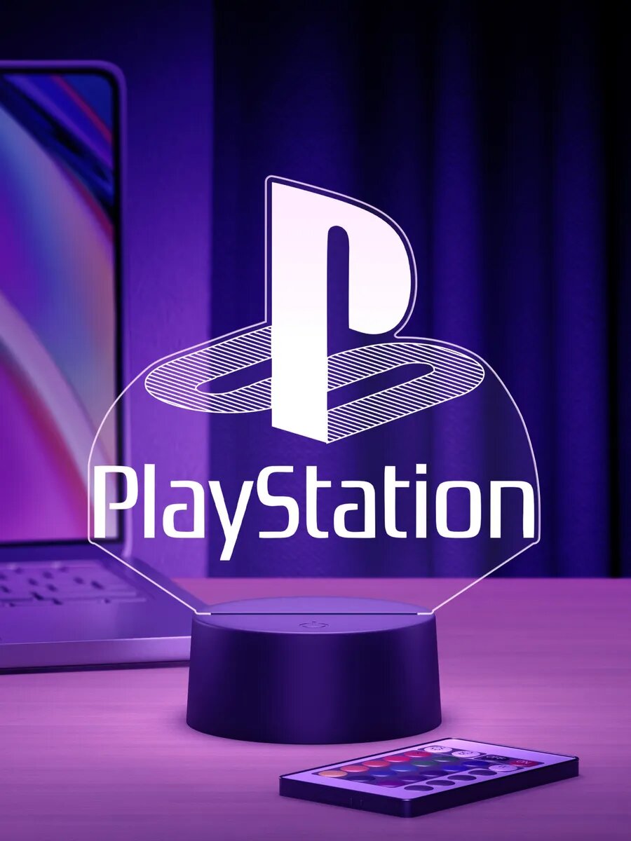 Ночник Плейстейшен - Sony Playstation. Яркий акцент в интерьер — стильный декор для комнаты, который сразу цепляет взгляд.