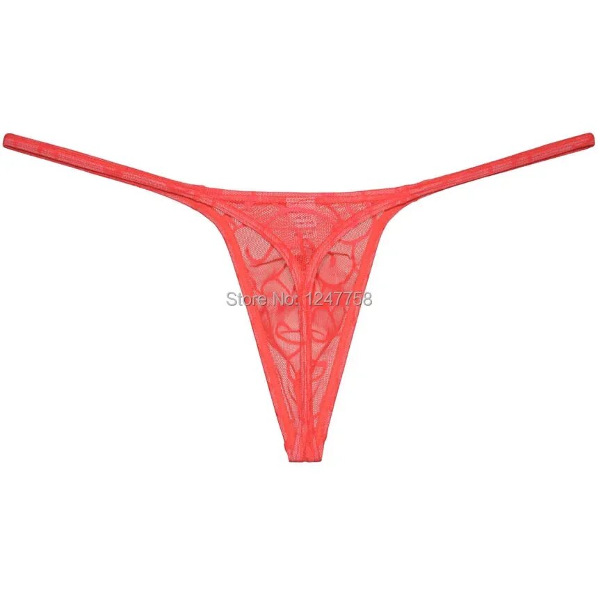 Мужские стринги из нейлона и спандекса M, Оранжевый, Orange Red