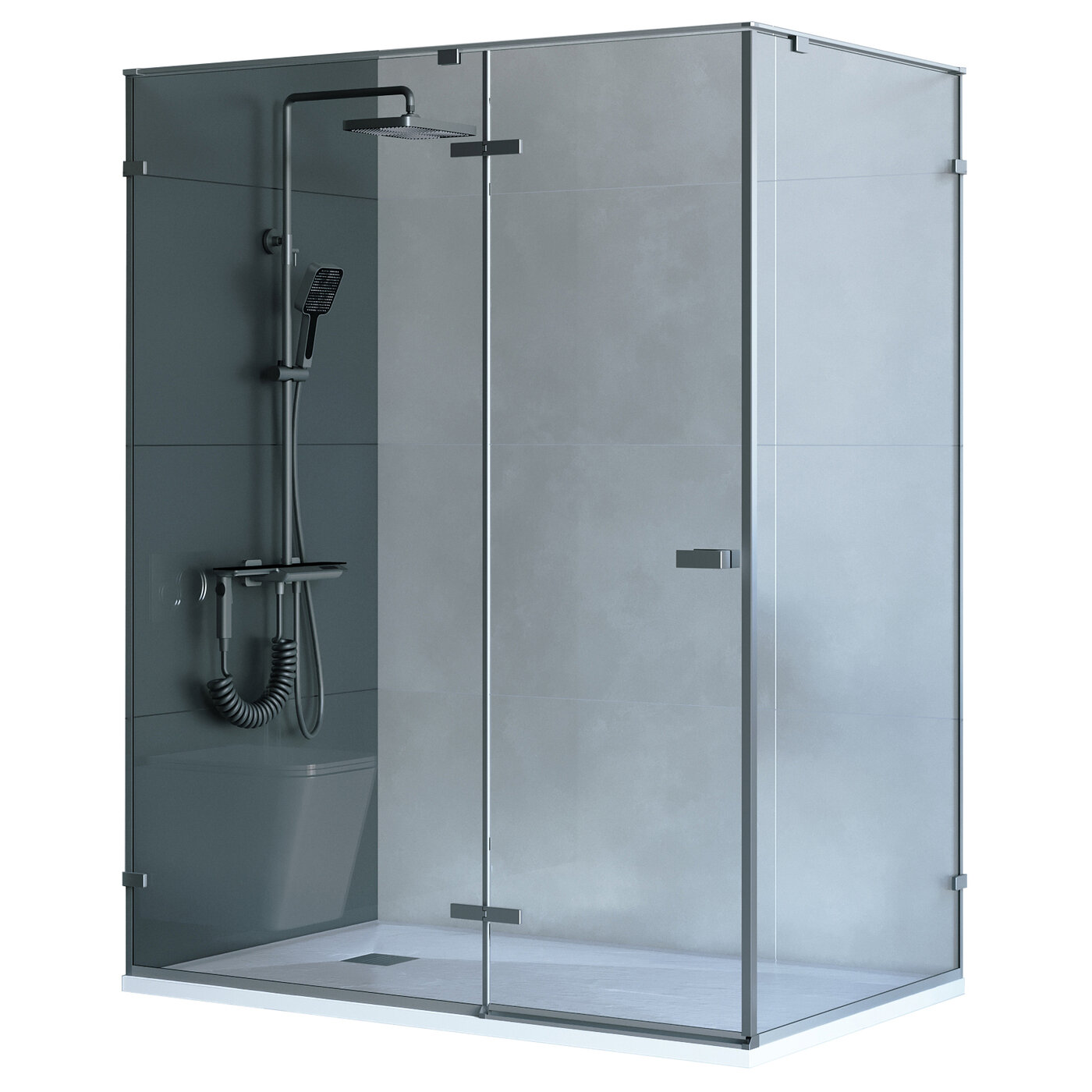 Душевой уголок RGW Stilvoll SV-040-Gr 100х90 353204009-110 серый
