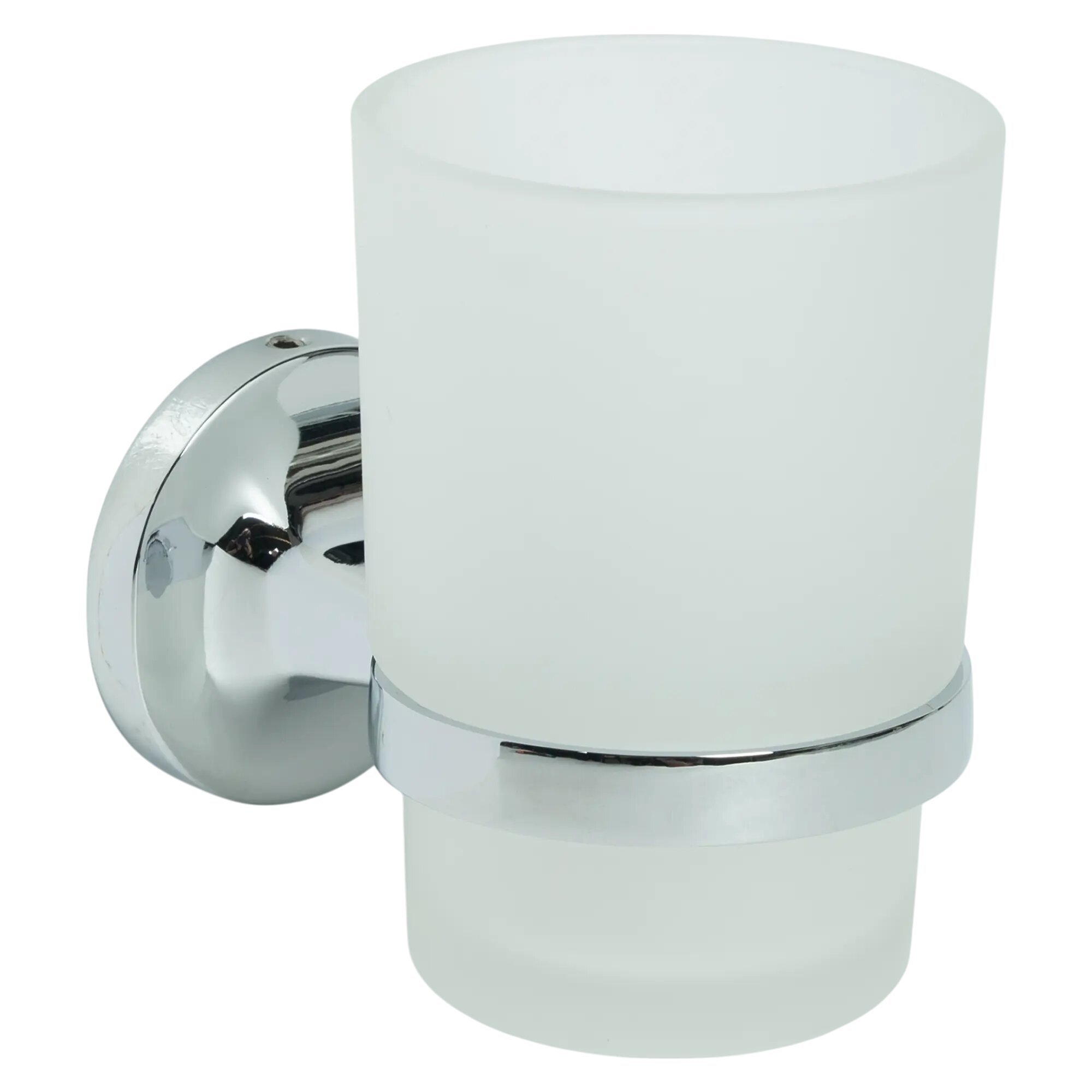 Vidage Ангарка подвесной стакан для зубных щеток из стекла, цвет хром для ванной комнаты