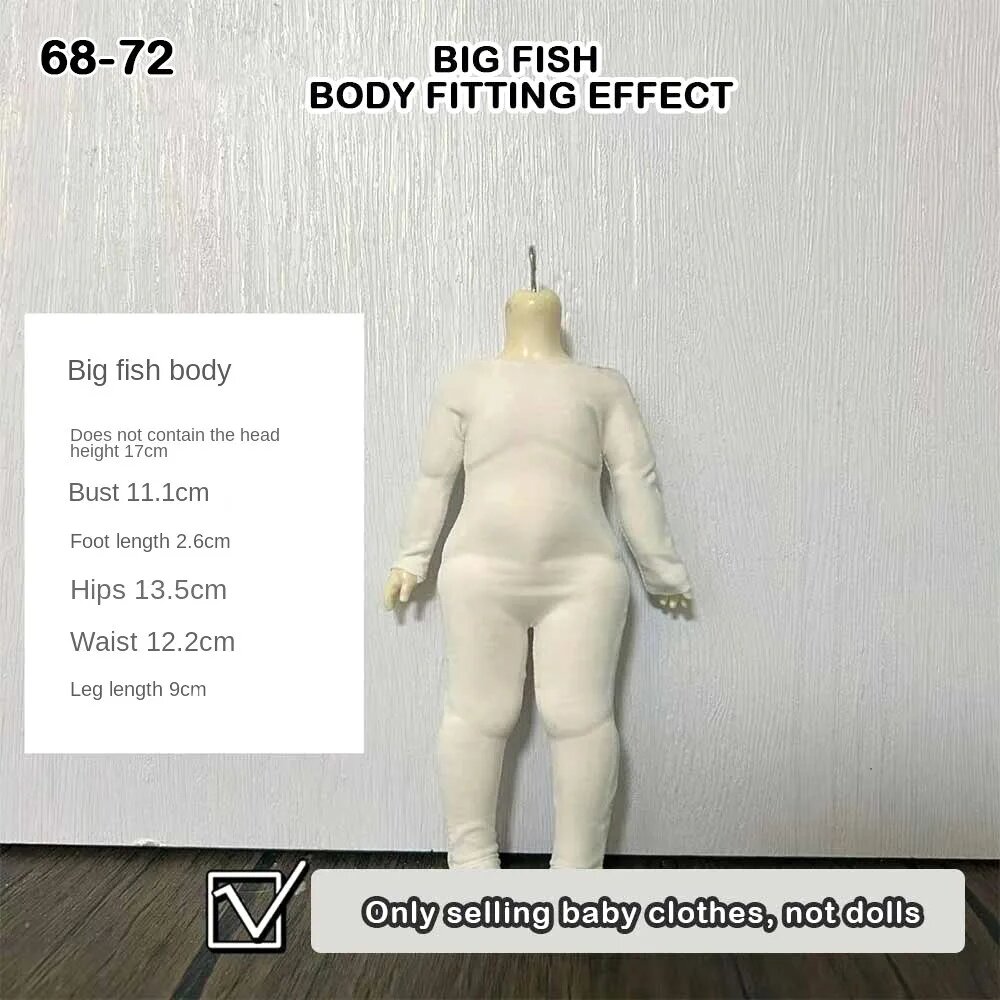 Хлопковая белая пижама для кукол BJD 1/3 1/4 1/6 30/45/60 см 68-72