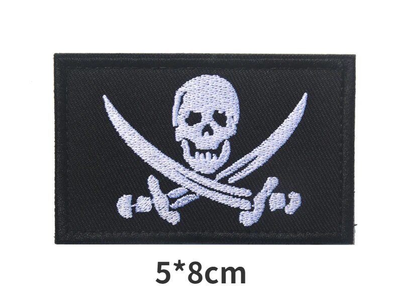 Тактический светоотражающий патч "Черная Борода" Черный, V00367-2.5