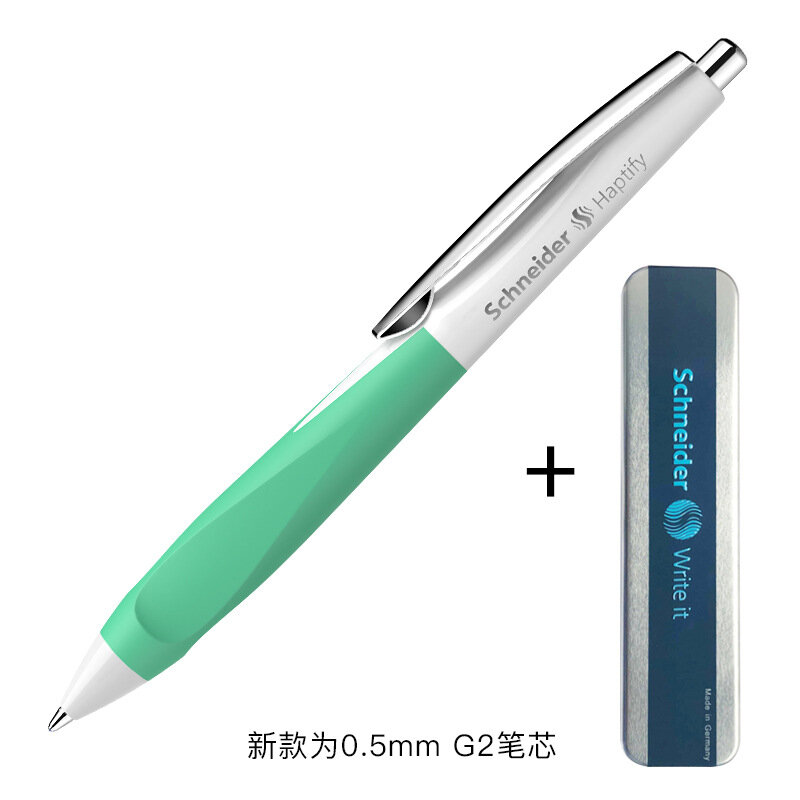 Гелевая ручка Schneider Dolphin Signature Pen, 0.4 мм, лилейно-зеленая + белая
