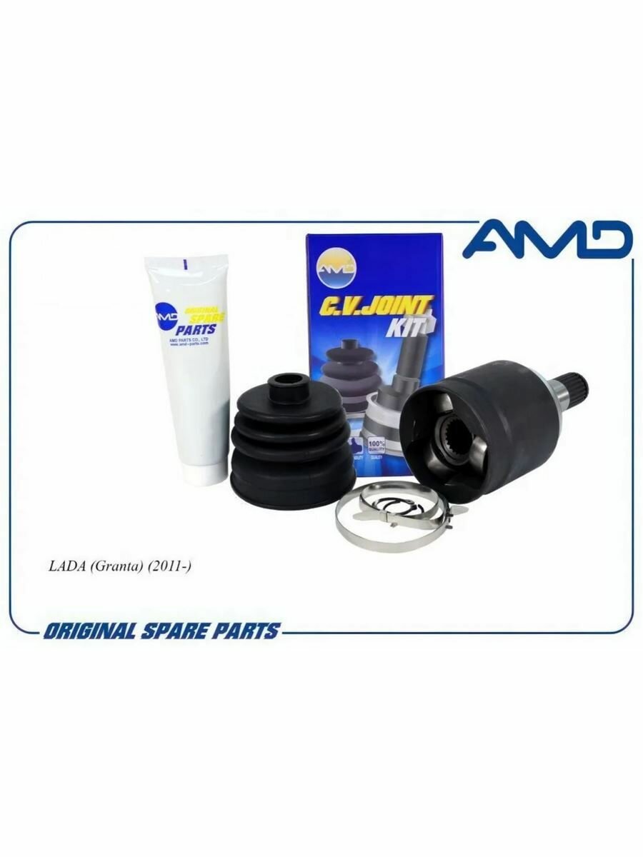 ШРУС AMD AMDSH267, для LADA, передний, внутренний, металл, резина