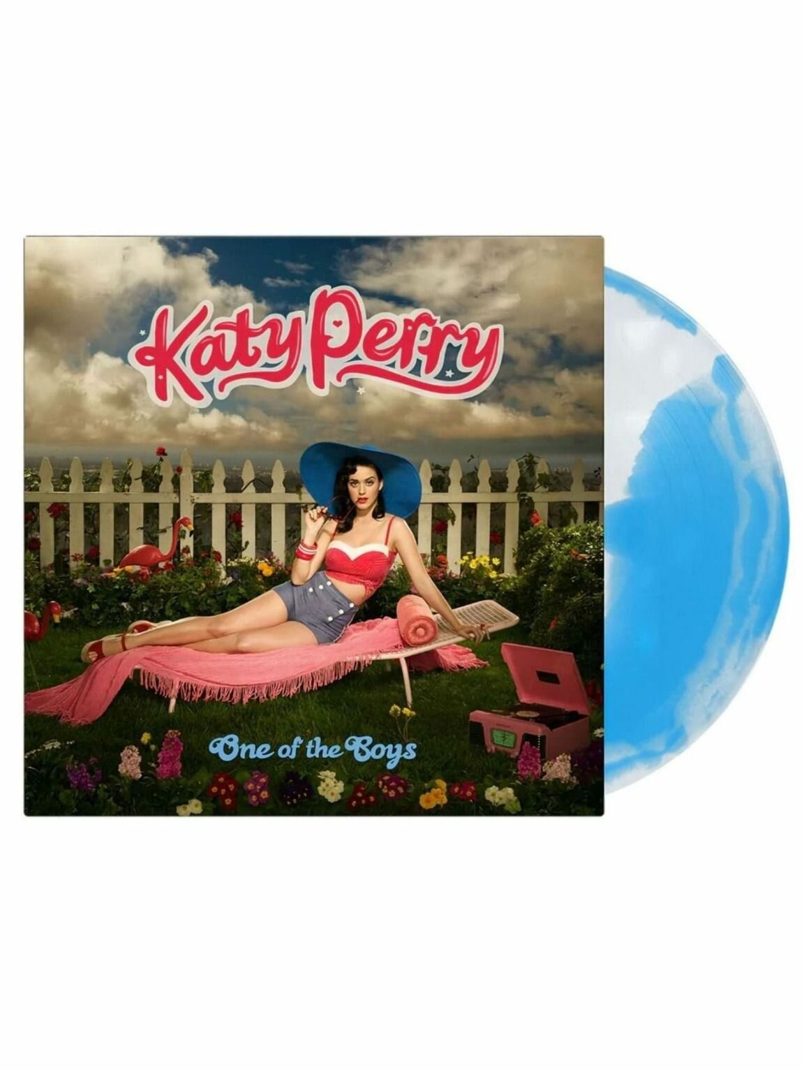 Виниловая пластинка Katy Perry - One Of The Boys 2LP, 12" Blue With White Swirl + 7", Violet Translucent