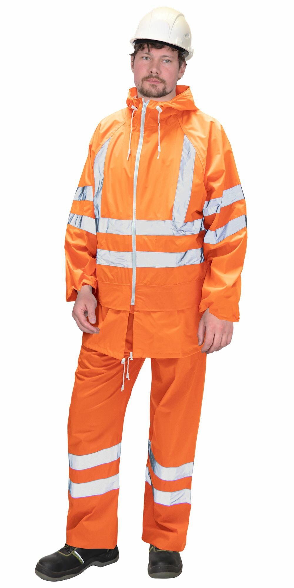 Костюм мужской влагозащитный сигнальный СОП SIRIUS Профи (225 гр/м2), оран