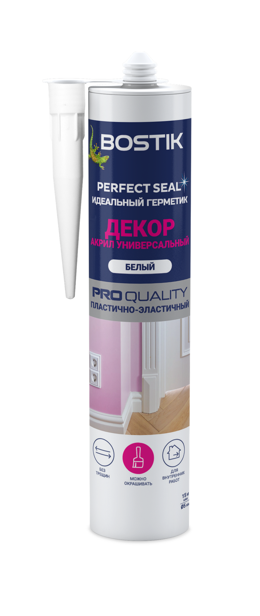 BOSTIK Perfect Seal Идеальный герметик Декор Акрил универсальный 280мл.