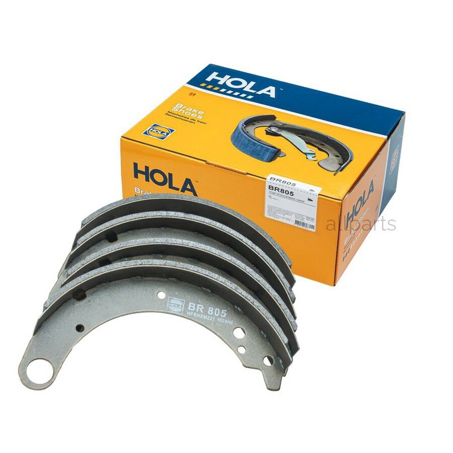 HOLA BR805 Колодки барабанные GAZ Volga (3102-3110) HOLA BR805